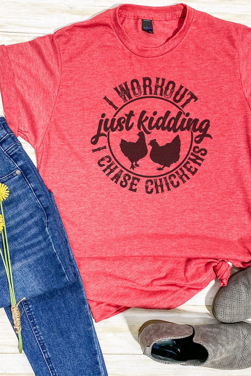 I Chase Chickens Unisex Poly-Rich Blend Tee | Wholesale Accessory Market