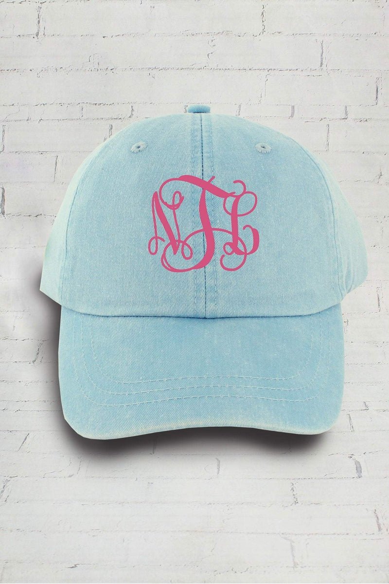 Washed Light Blue Baseball Cap | Wholesale Accessory Market