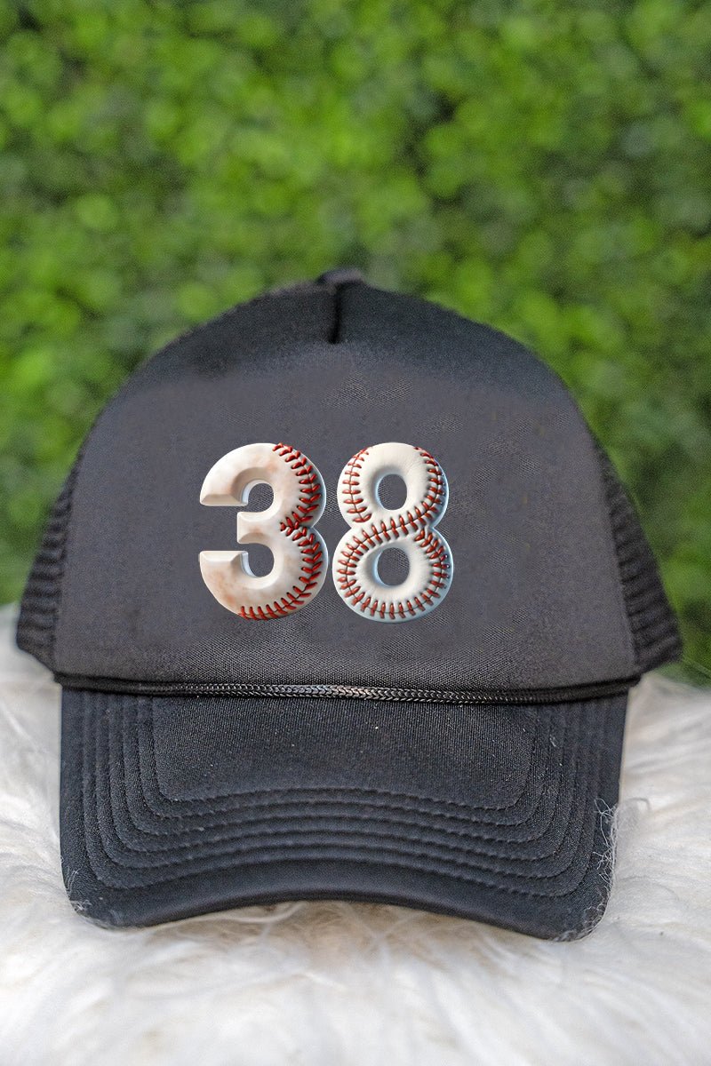 Baseball Seams Number Customize Foam Mesh Back Trucker Cap | Wholesale ...