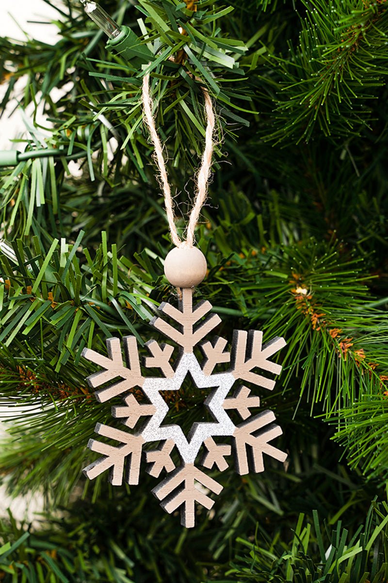 4 x 3 Un-Brrr-lieveable Glittering Snowflake Wood Ornament | Wholesale ...